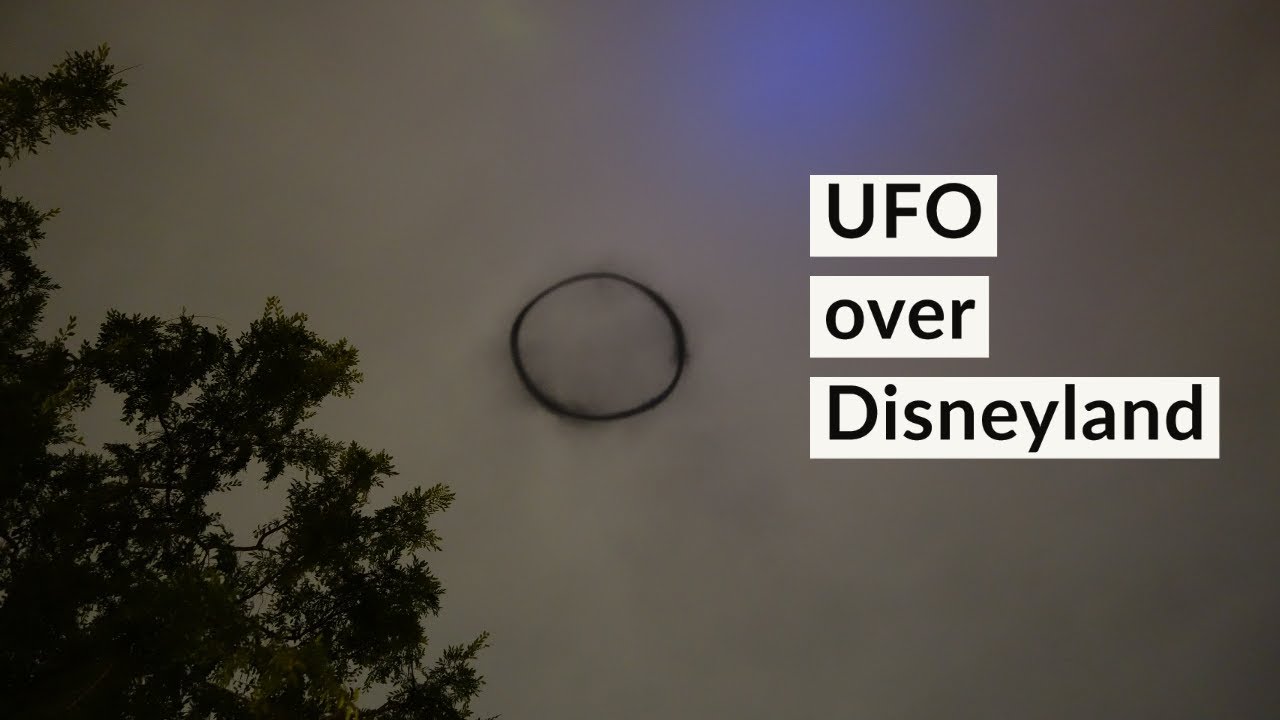 Huge Eerie UFO Smoke Ring Floats Over Disneyland and Disney's ...