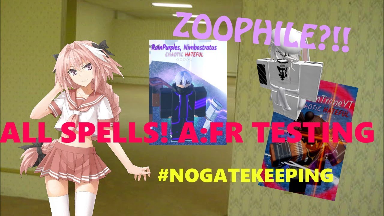 Roblox A:FR Testing ALL Spell Combinations (11) (2 in desc) - YouTube