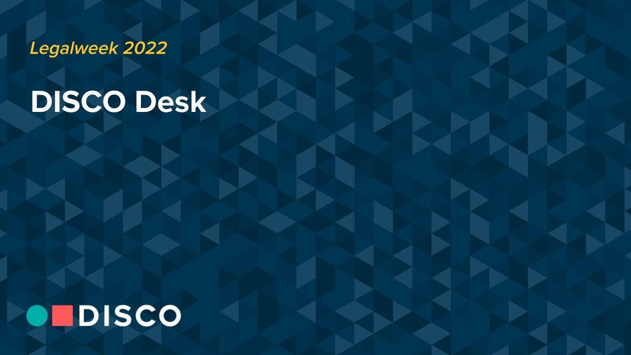 DISCO Desk - YouTube