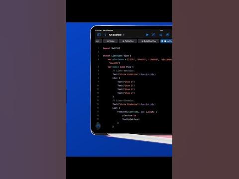 Como crear listas en SwiftUI desde iPad - YouTube