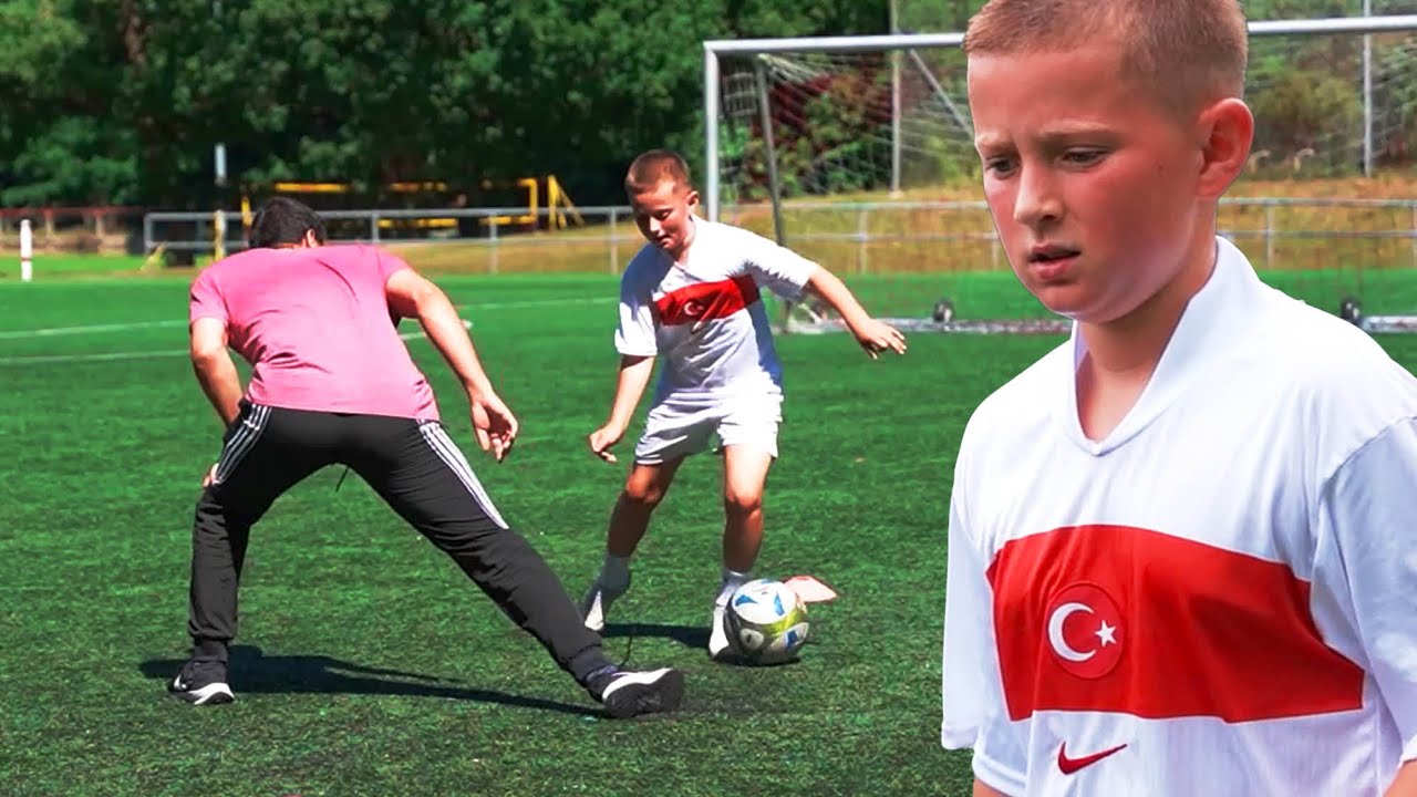 Body Feint Football Drills / 11 years old Student - YouTube