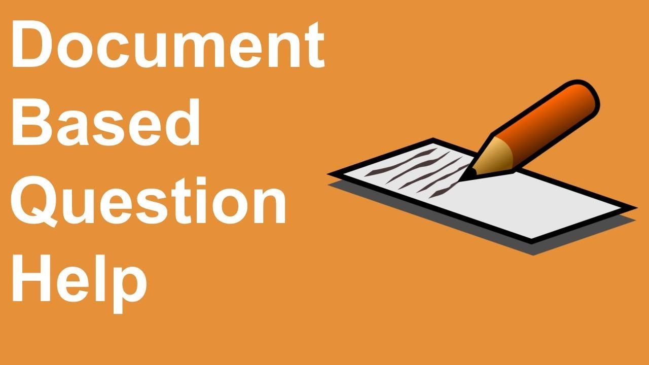 HOW TO ANSWER A DOCUMENT BASED QUESTION - YouTube