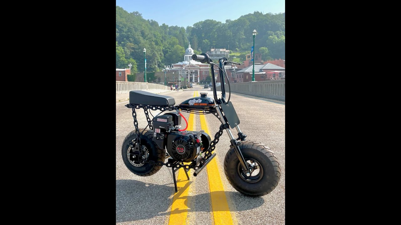 Custom Chain Minibike Build - YouTube