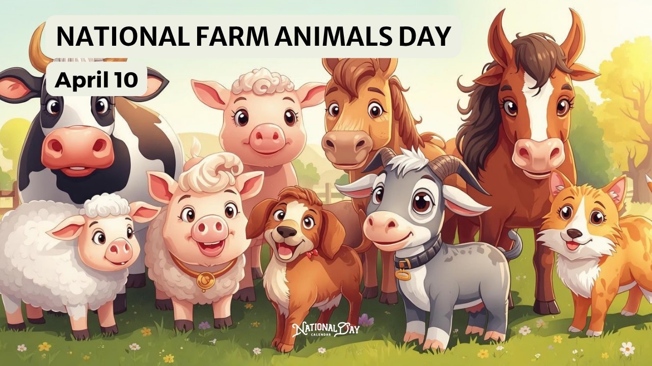 NATIONAL FARM ANIMALS DAY - April 10 - YouTube
