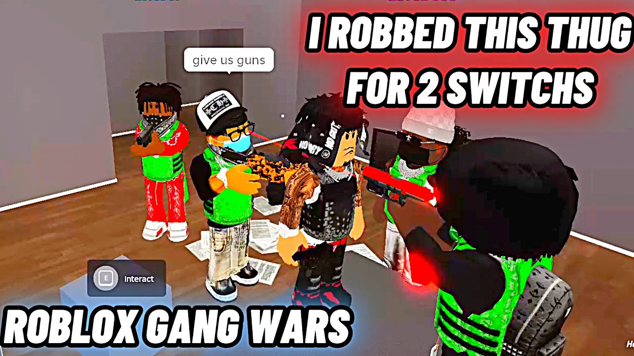 I TOOK 2 SWITCH FROM DUDE...| Roblox Gang Wars - YouTube
