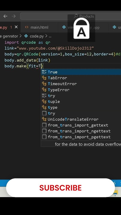 Create QR Codes in 30 SECONDS with Python! #python #Coding #LearnPython #Shorts #trending - YouTube