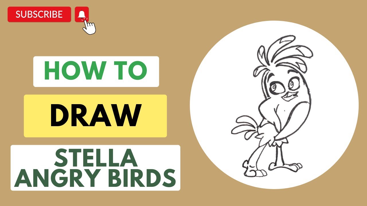 HOW TO DRAW STELLA ANGRY BIRDS - ART FOR GAMING ENTHUSIASTS - YouTube