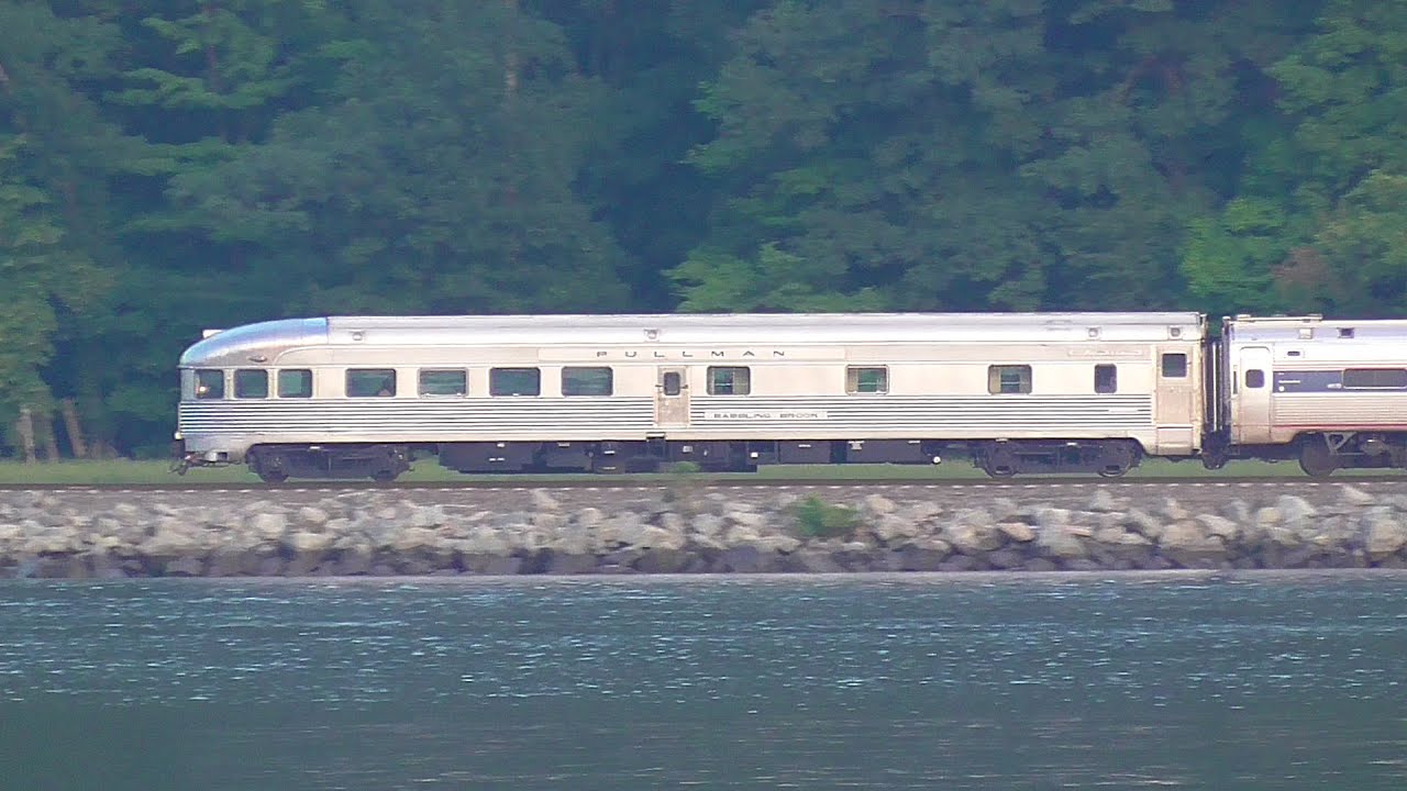 The Babbling Brook Private Car Trailing on Amtrak 244 and More Trains - YouTube