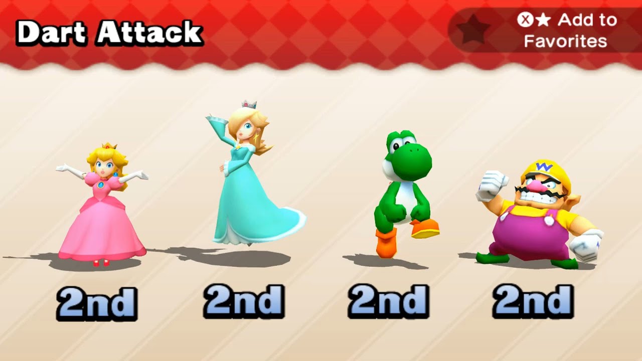 Mario Party The top 100 | 🎯 "Dart Attack - Total Draw!" Wario vs Yoshi ...