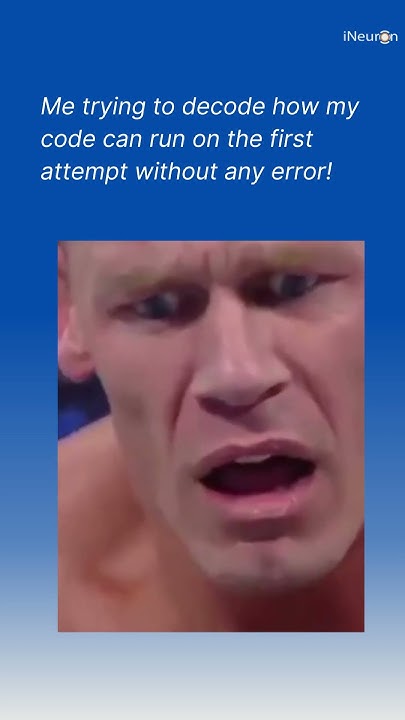 No error in Program,Programmer is still confused #shorts #ineuron # ...