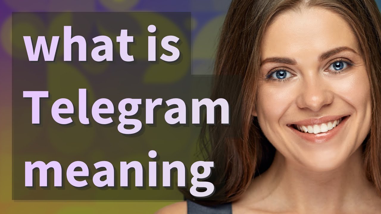 Telegram | meaning of Telegram - YouTube