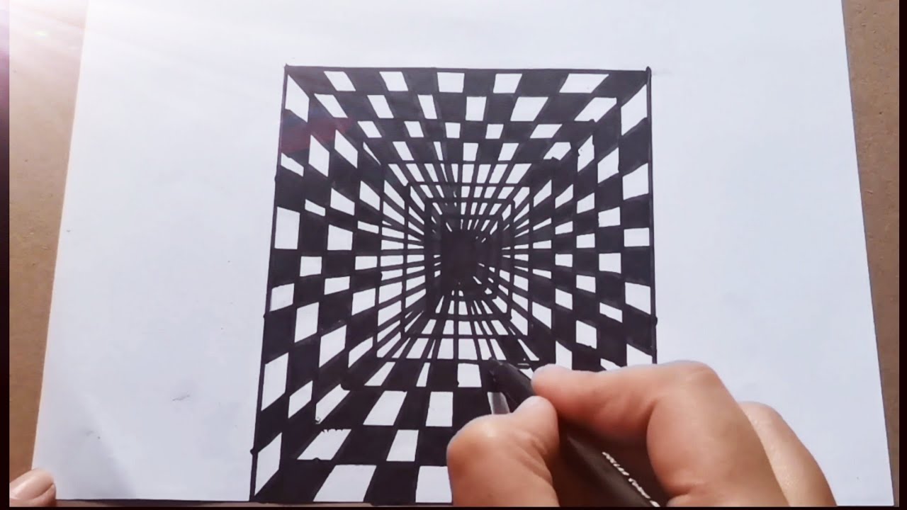 😱😱very Easy How To Draw 3d Hole Illusion 3d Trick Art On Paper 3d Drawing Hole Easy