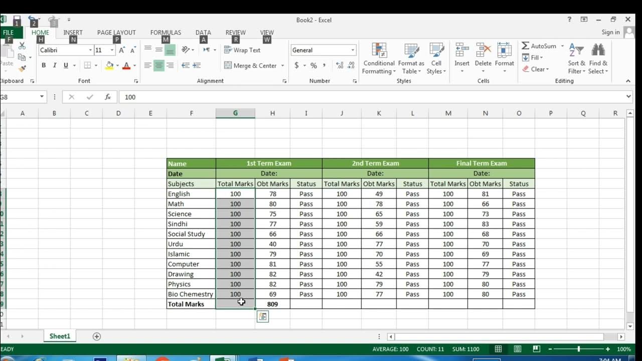 Autosum in One Click Excel SumFunction or Formula| Multiple Sum By OneClick | Excel TIPs ...