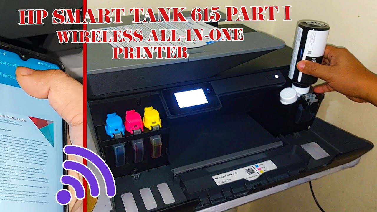 HP Smart Tank 615 Wireless Printer Part I Unboxing Activating And