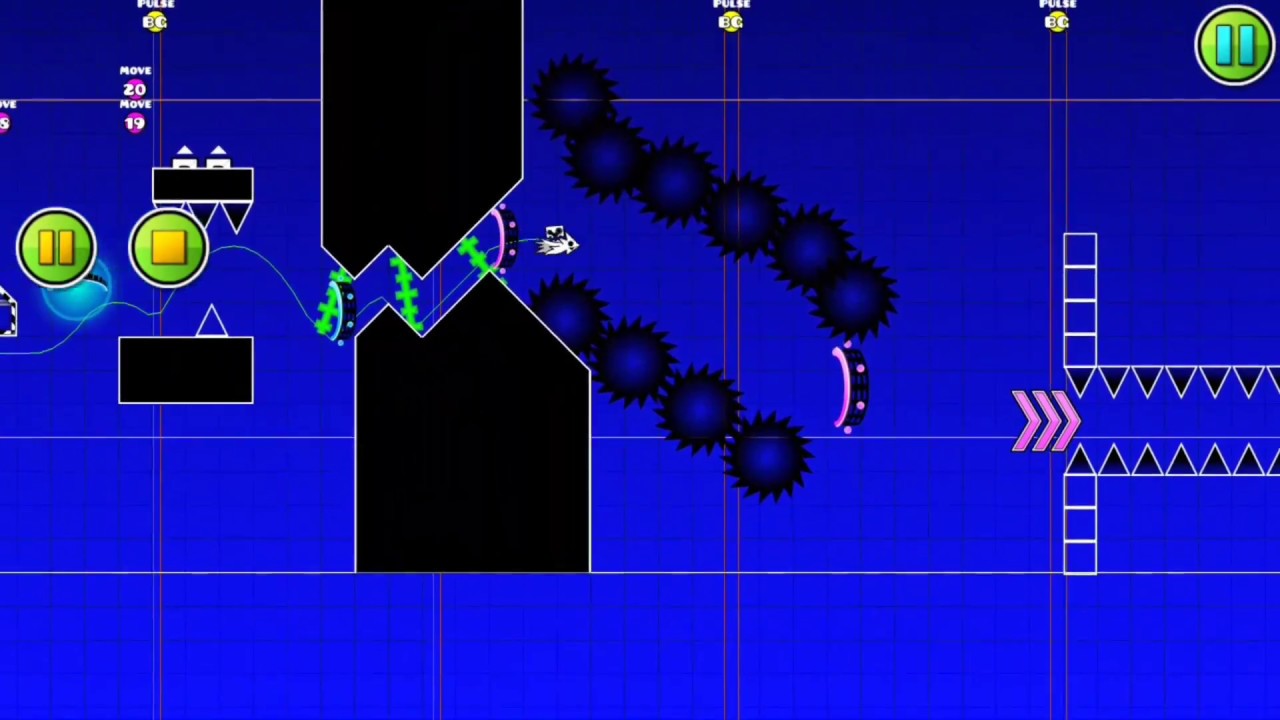 [MEDIUM DEMON] Geometry Dash Bass Down Low Layout - YouTube