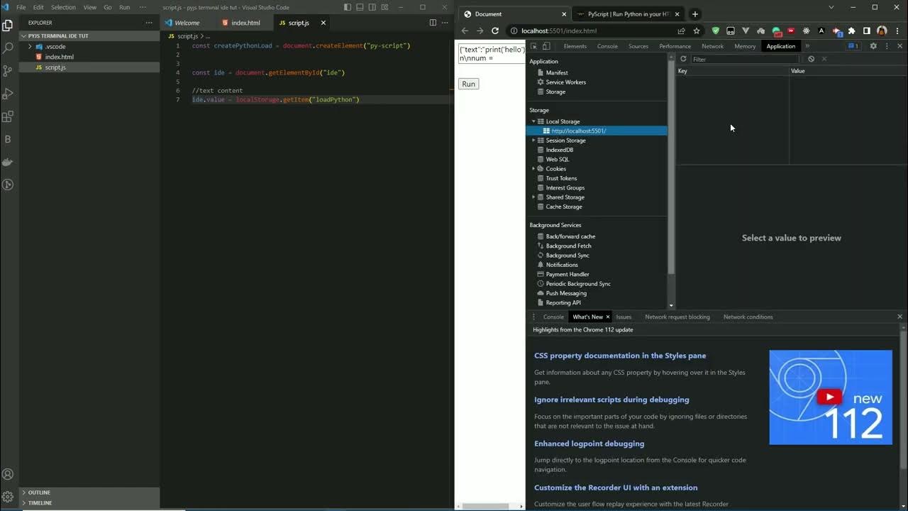 Create your own Python editor online in the Web Tutorial - YouTube