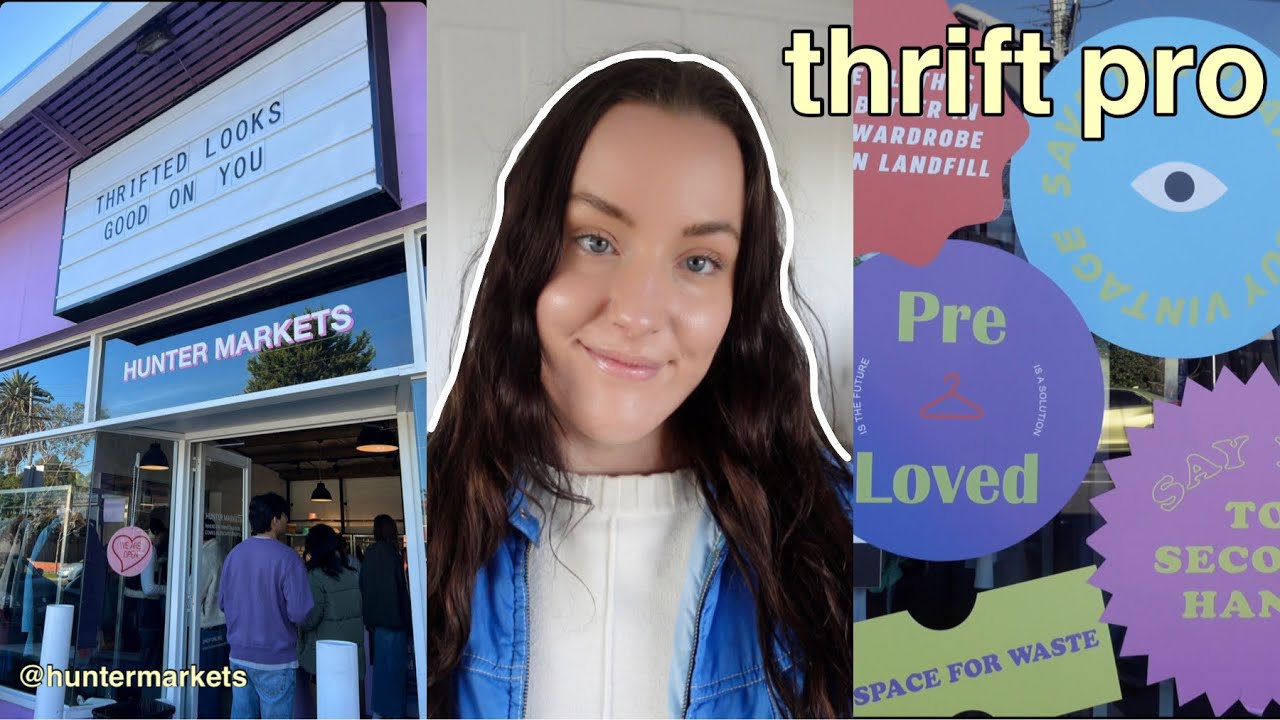 come thrifting with me! trendy and aesthetic! hunter markets melbourne ...