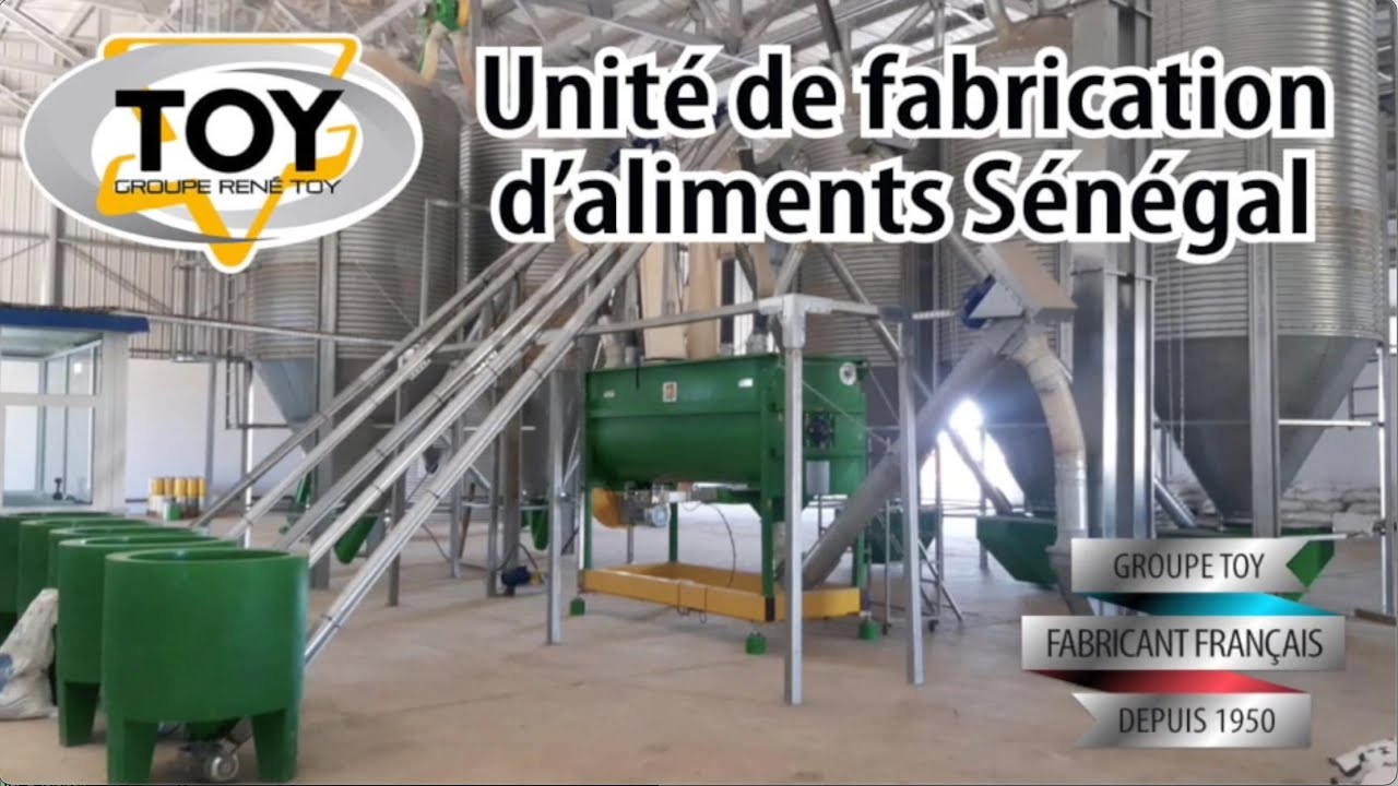 Fabrique d aliment du bétail Sénégal Groupe TOY - YouTube