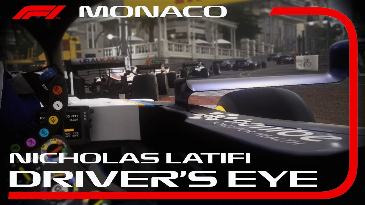 F1 2021 Monaco - DRIVER'S EYE VIEW - NICHOLAS LATIFI - ( REALISTIC ...