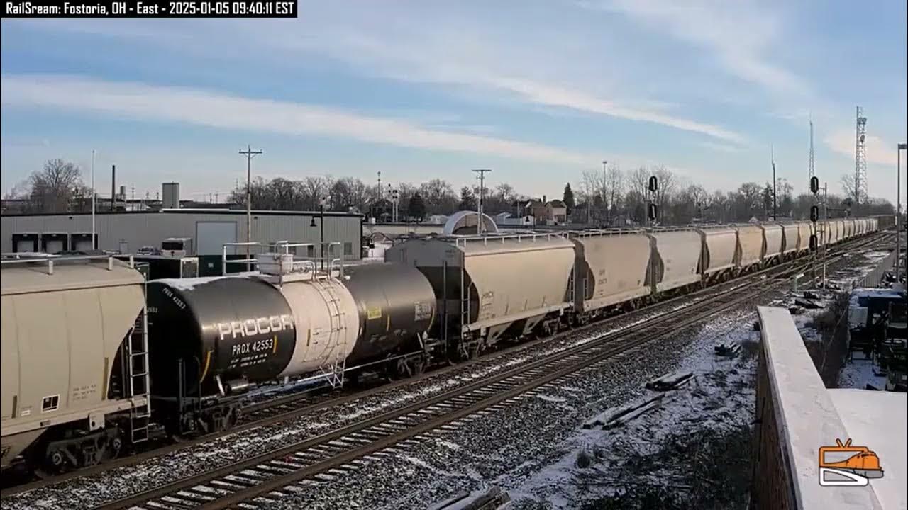 EAST VIEW #1/5/25 Of A CSX 561 WB Train Manifests Of Mixedfreight Leading With CSX Four 4 CSXs ...