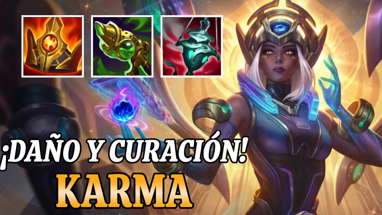 😱¡EL MEJOR SUPPORT de LA NUEVA SEASON es KARMA CON BUILD FULL ESCUDOS ...