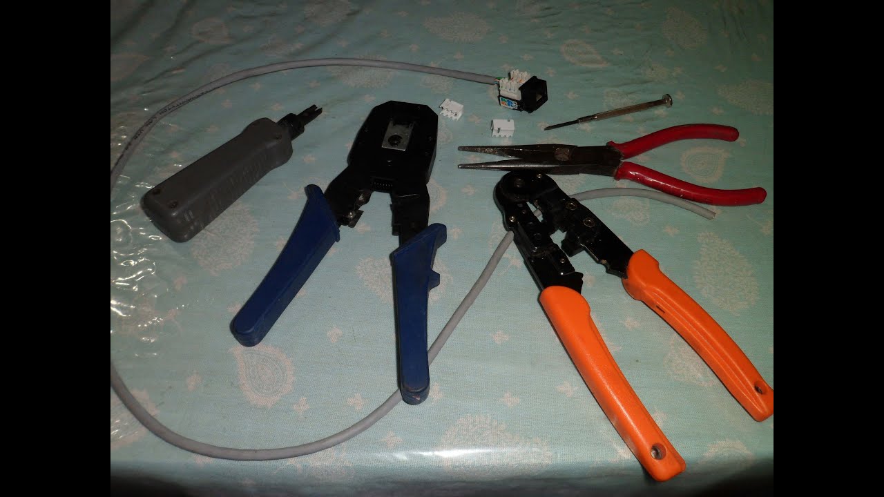 Impactar crimpar crimpear cable UTP con Jack RJ-45 / How to crimp wire ...