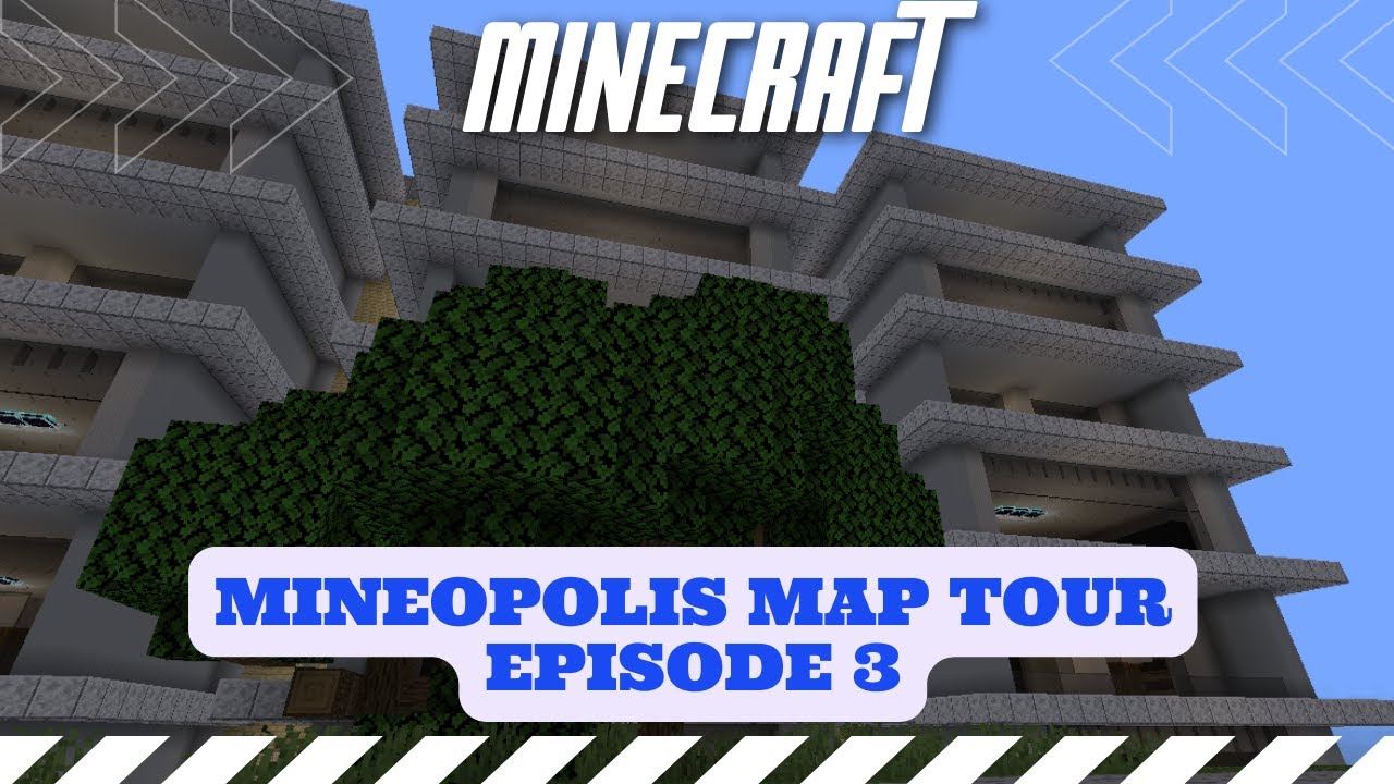 Mineopolis Map Tour - Episode 3: Suburbs, Officepark, and Dock Minecraft 1.17.1 - YouTube