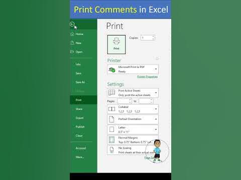 Excel Job Interview Questions Print Comments in Excel #excel #exceltips ...