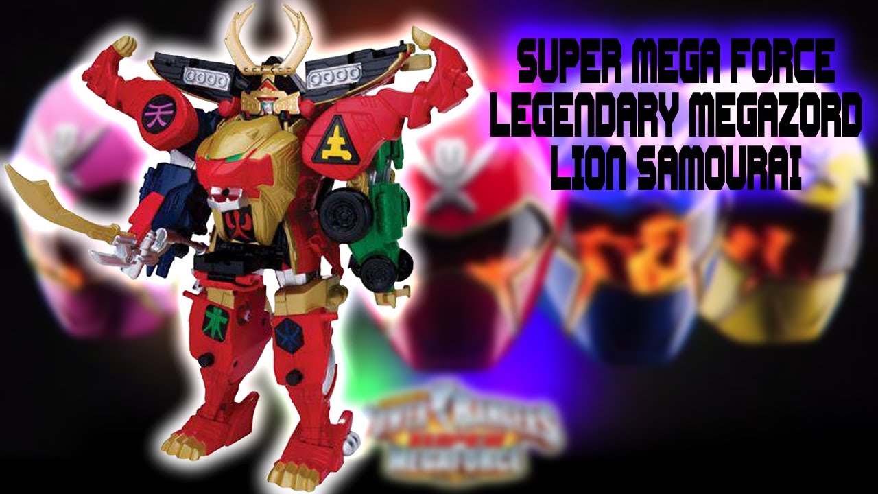 RETRO REVIEW SUPER MEGA FORCE LEGENDARY MEGAZORD LION SAMOURAÏ - YouTube