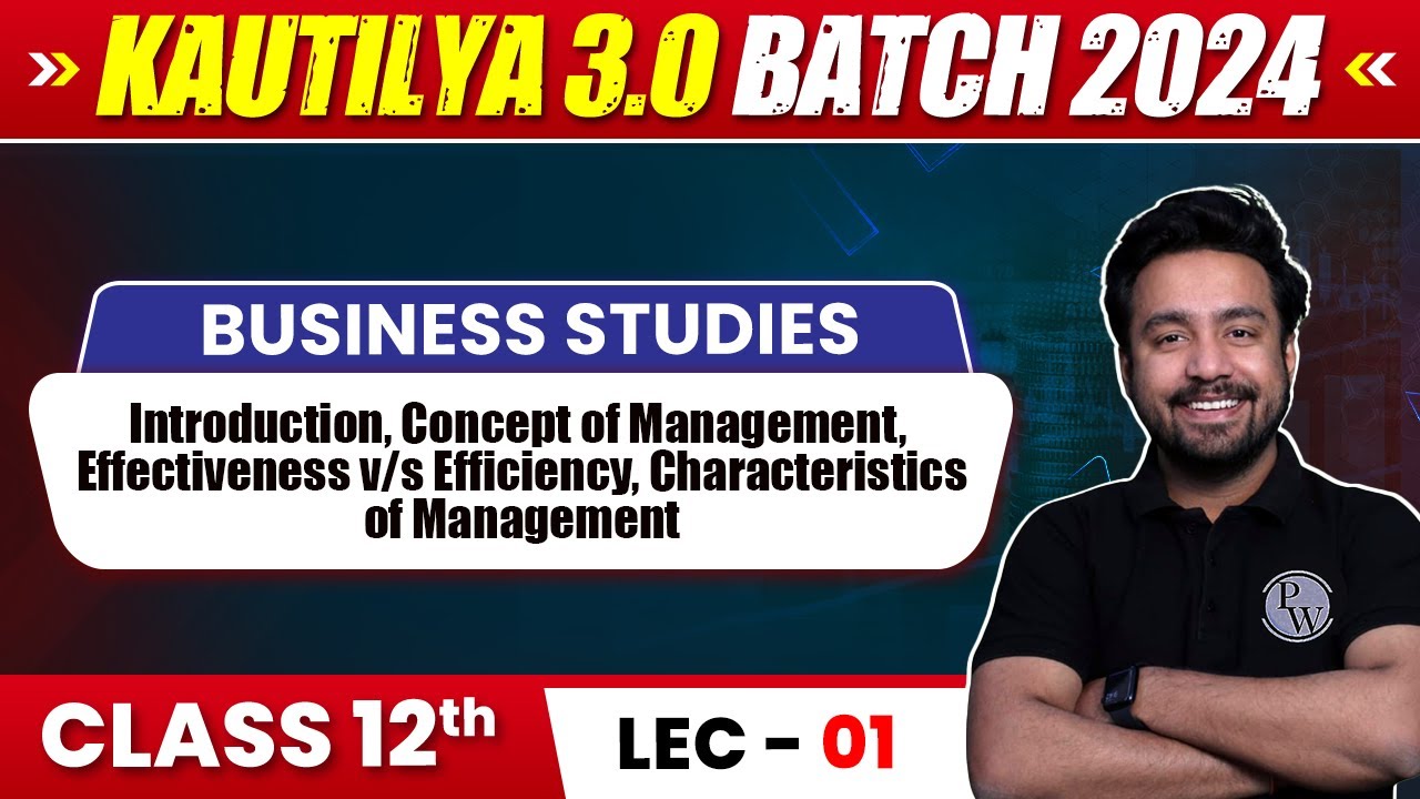 Introduction And Concept Of Management | Business Studies Class 12th ...