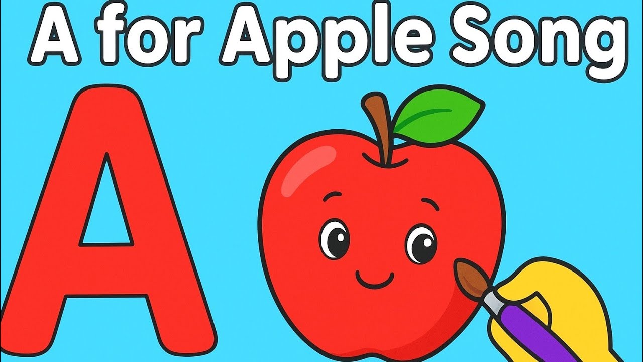 A for Apple Song | ABCD Phonics for Kids | Alphabet Learning for ...