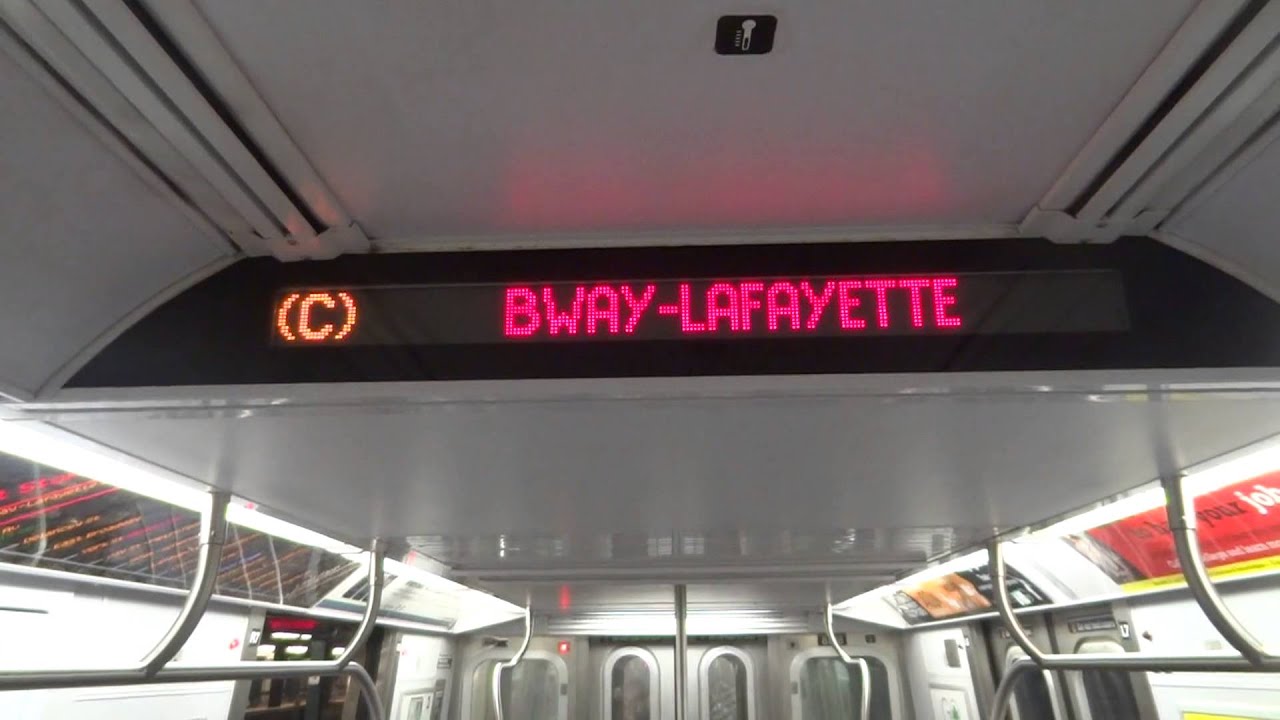 NYC Subway Special: R160 (C) Interior Destination Sign VIA Delancey ...