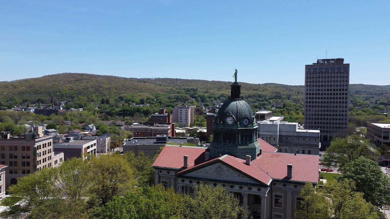 Downtown Binghamton - Relaxing Small Town Drone Cut (4k) - YouTube