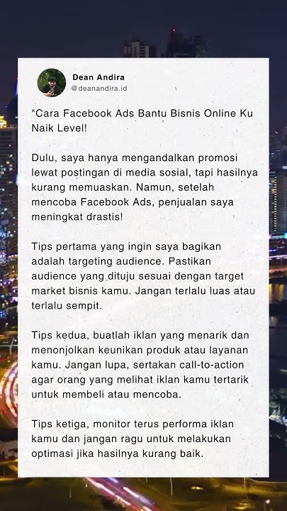 Cara Facebook Ads bikin Bisnis Naik Level - YouTube