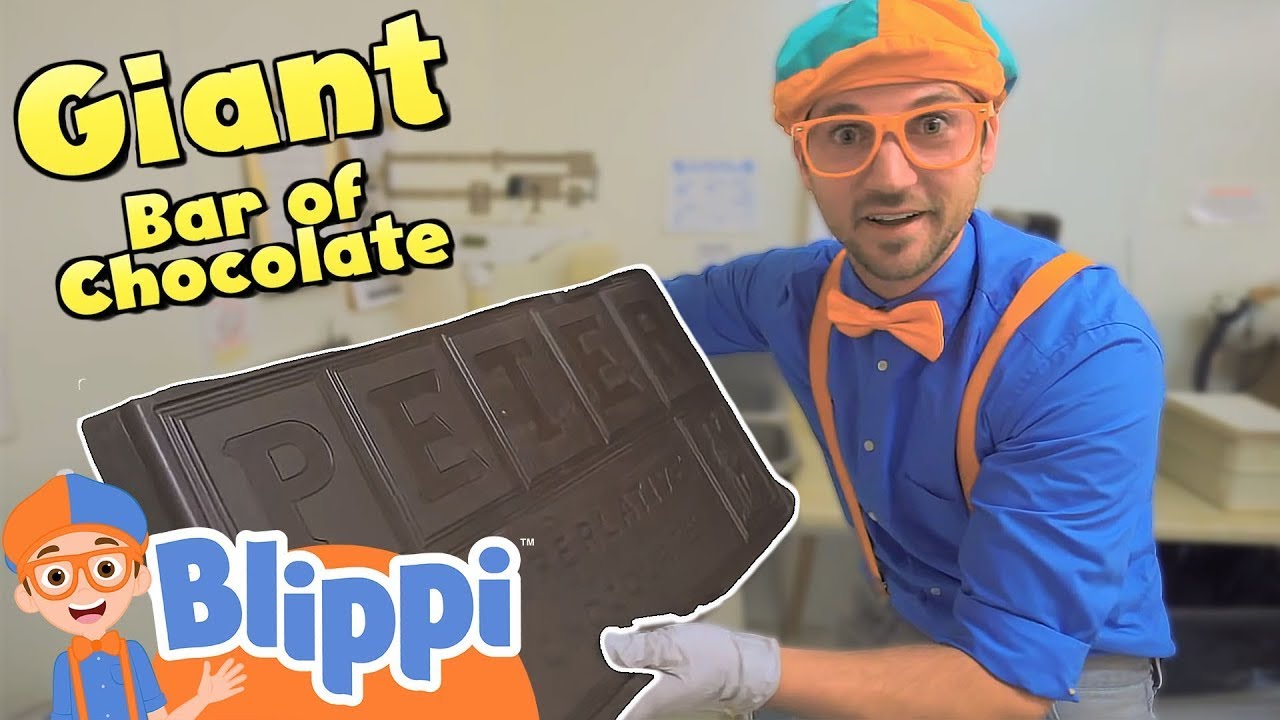 Blippi Visits a Chocolate Factory @Blippi delicious Adventure ...