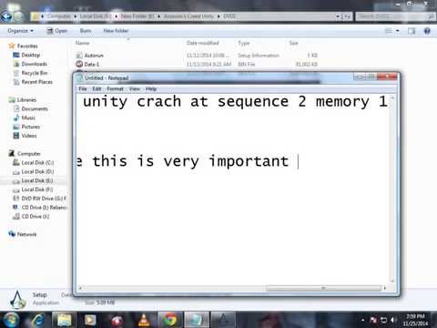 How to fix for ac unity crash at sequence 2 memory 1 (R.G Steamgames ...