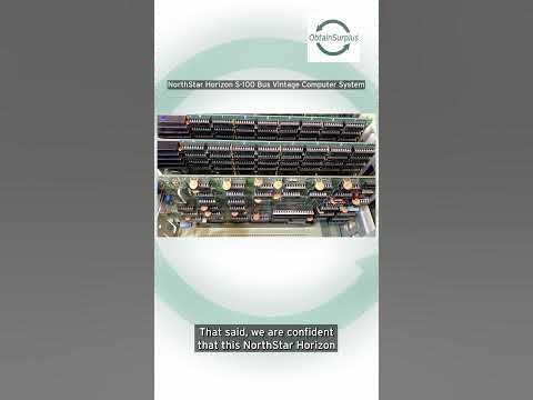 Vintage NorthStar Horizon S-100 Bus 8-Bit Computer from ObtainSurplus - YouTube