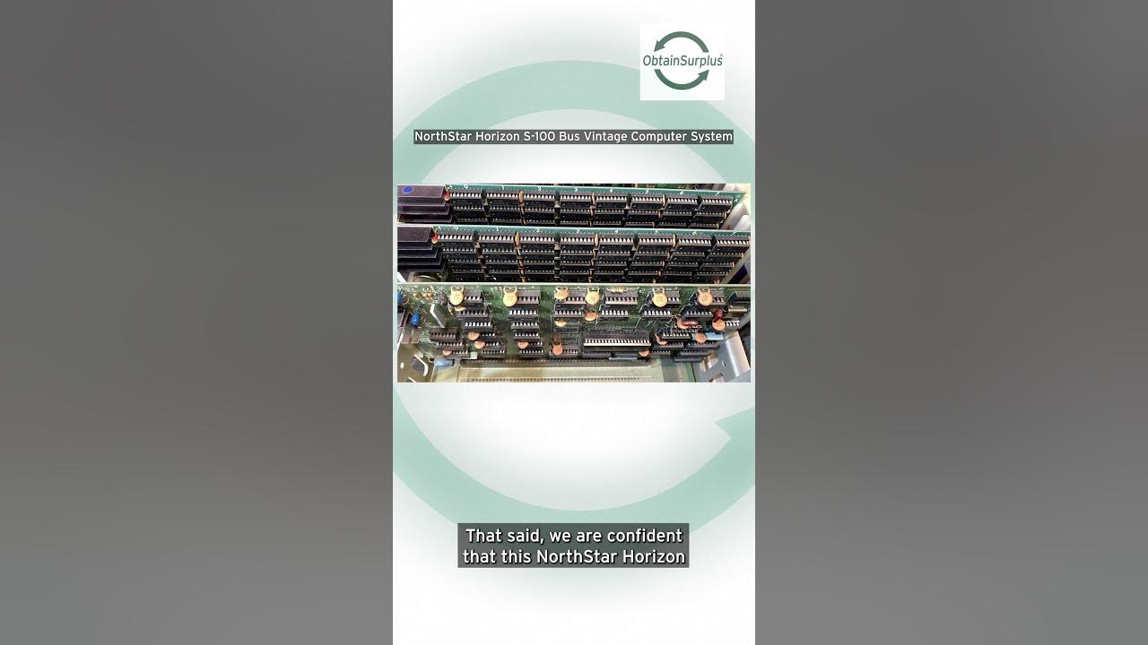 Vintage NorthStar Horizon S-100 Bus 8-Bit Computer from ObtainSurplus - YouTube