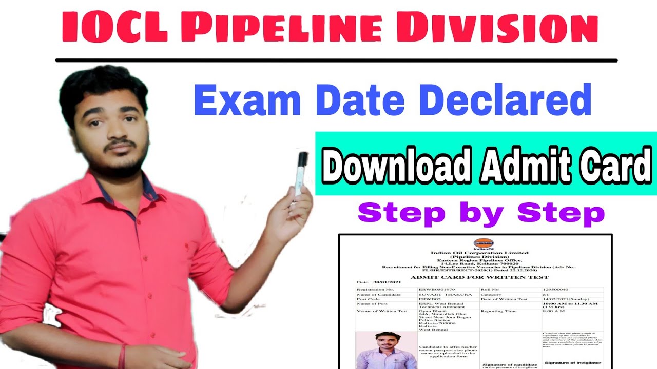 IOCL Pipeline Division Admit Card Released || IOCL Pipeline Division ...
