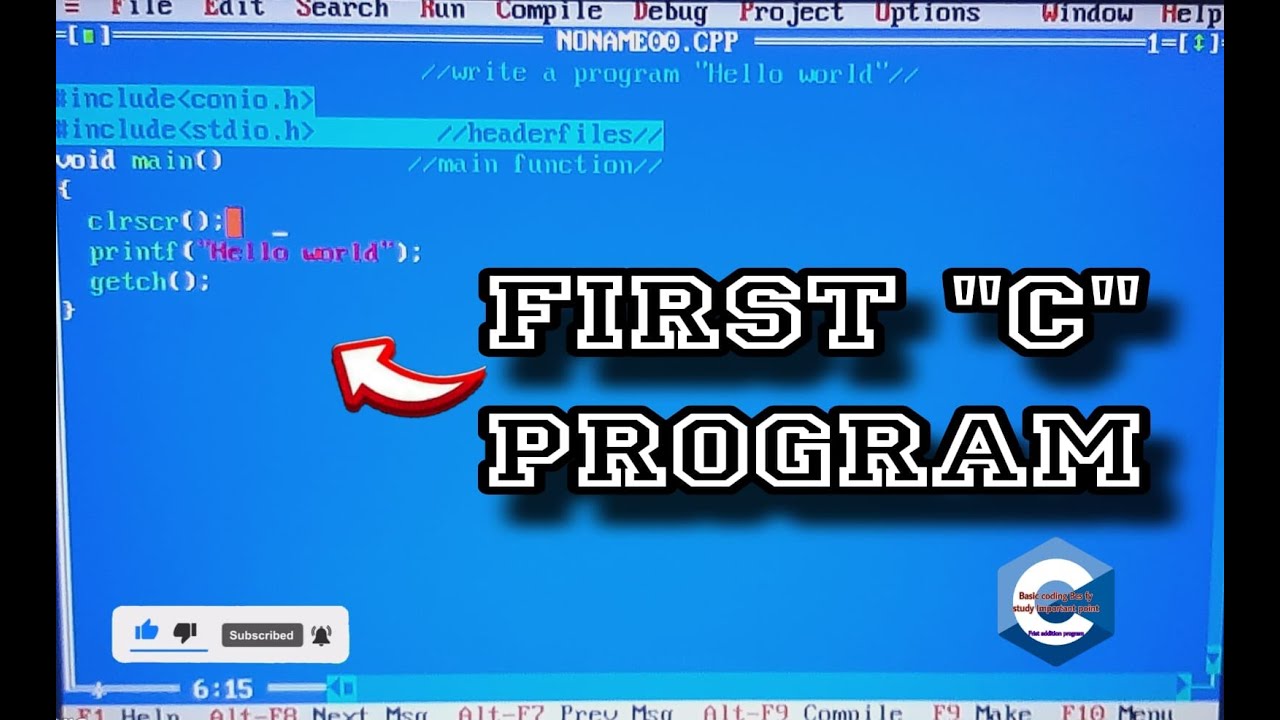 First C Program C Program Languagesystemcoding Coding 7351