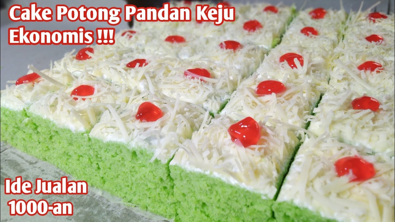 Resep Cake Potong Pandan Keju ekonomis | Ide Jualan Makanan 1000an ...