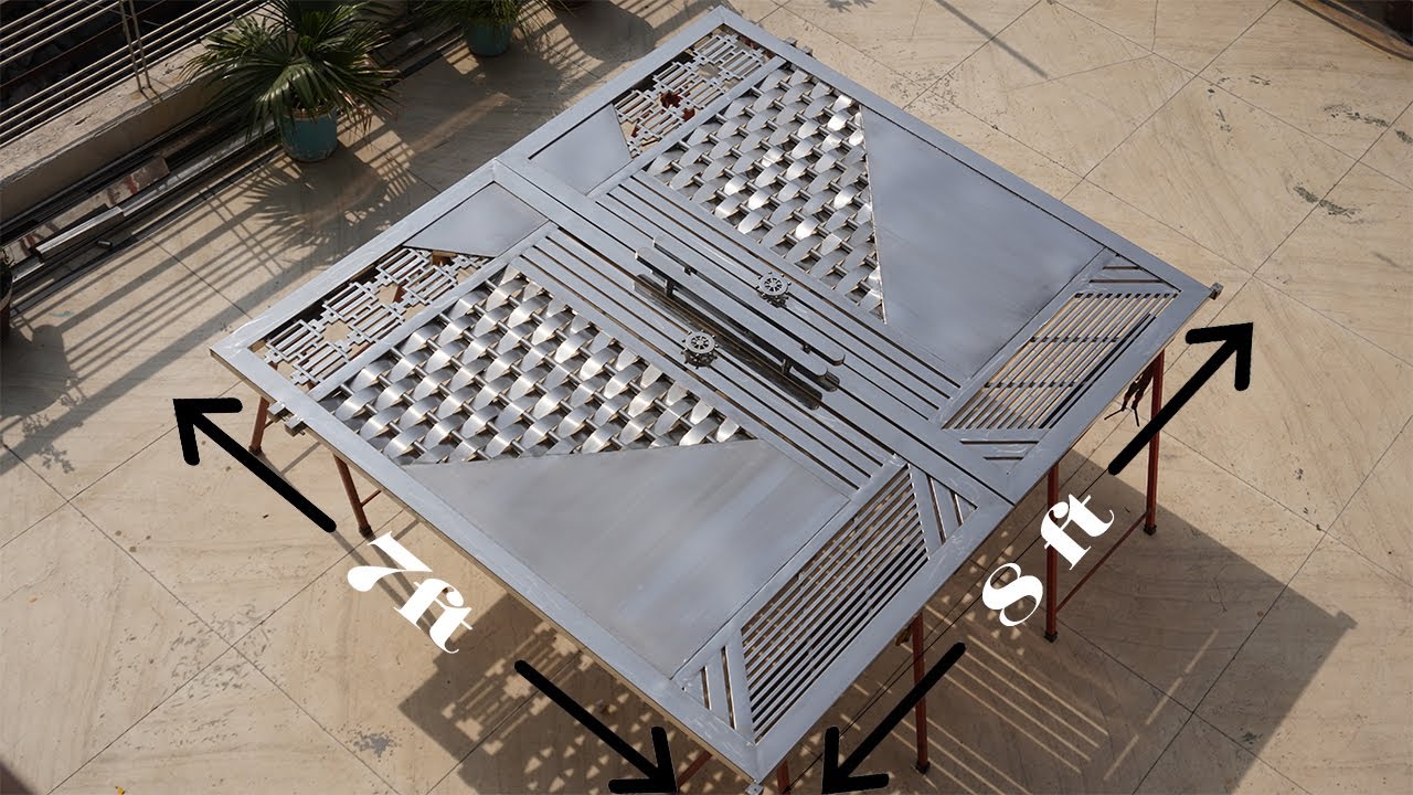Modern Stainless Steel Gate / Door Build with Steel Weave Pattern for ...