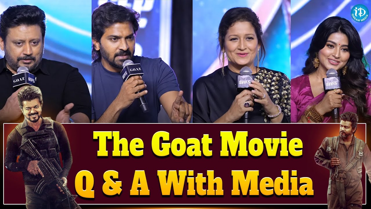 The Goat Movie Q & A With Media At The Goat Pre Release Event | Vijay ...