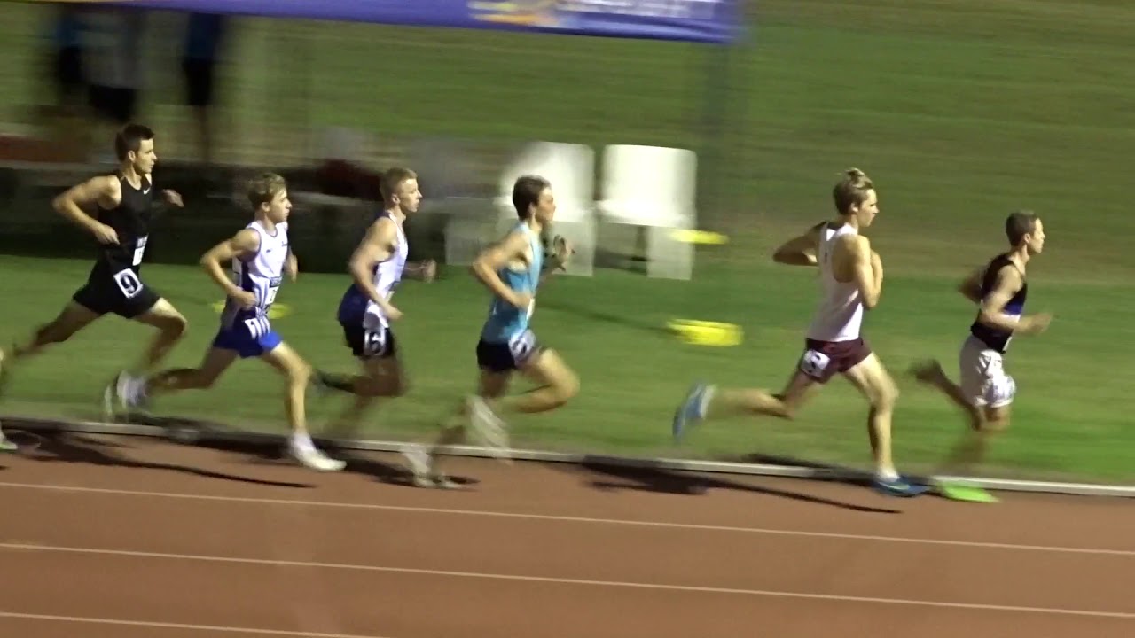 1500m 13-19yrs Boys Race 1, UQ Athletic Centre, St Lucia, Brisbane 31 ...