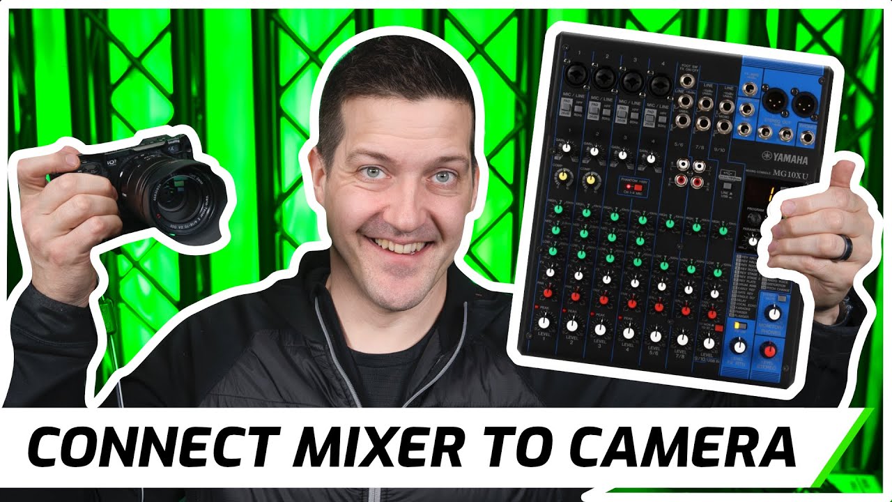 How To Connect Audio Mixer To Camera - YouTube