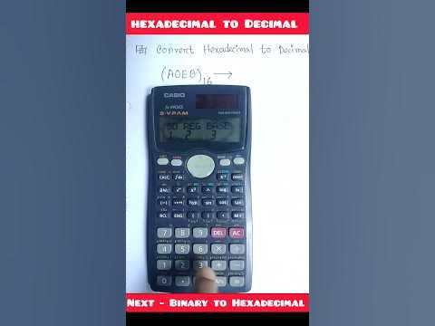 Calculator Hacks Convert Hexadecimal to Decimal. ক্যালকুলেটর ব্যাবহার ...