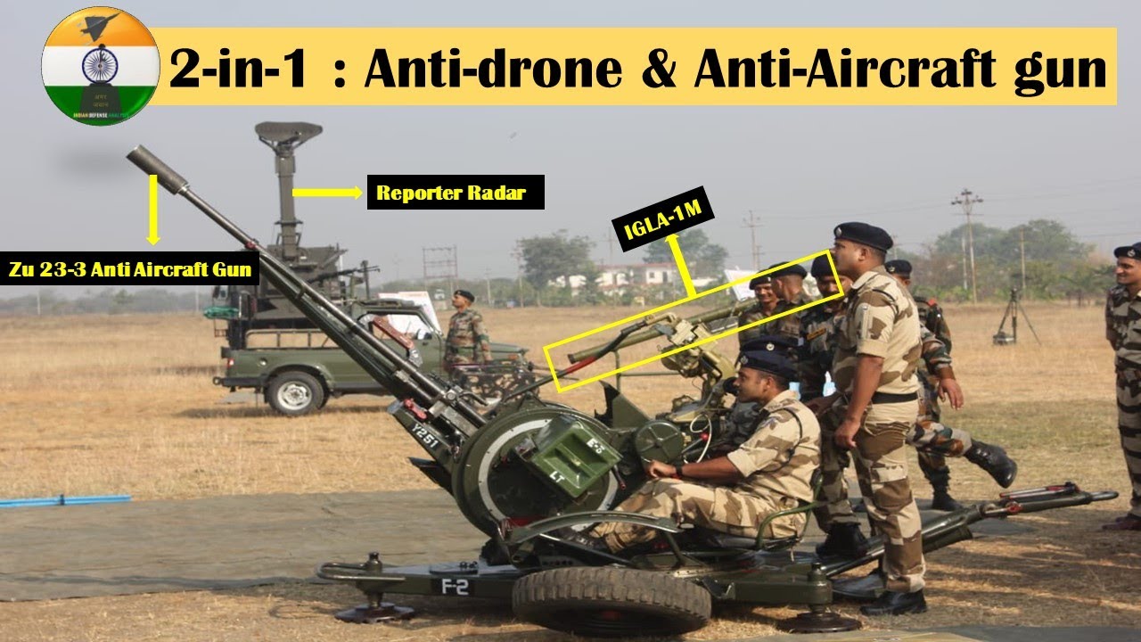 Heavily upgraded anti-aircraft and counter drone measures of Indian ...
