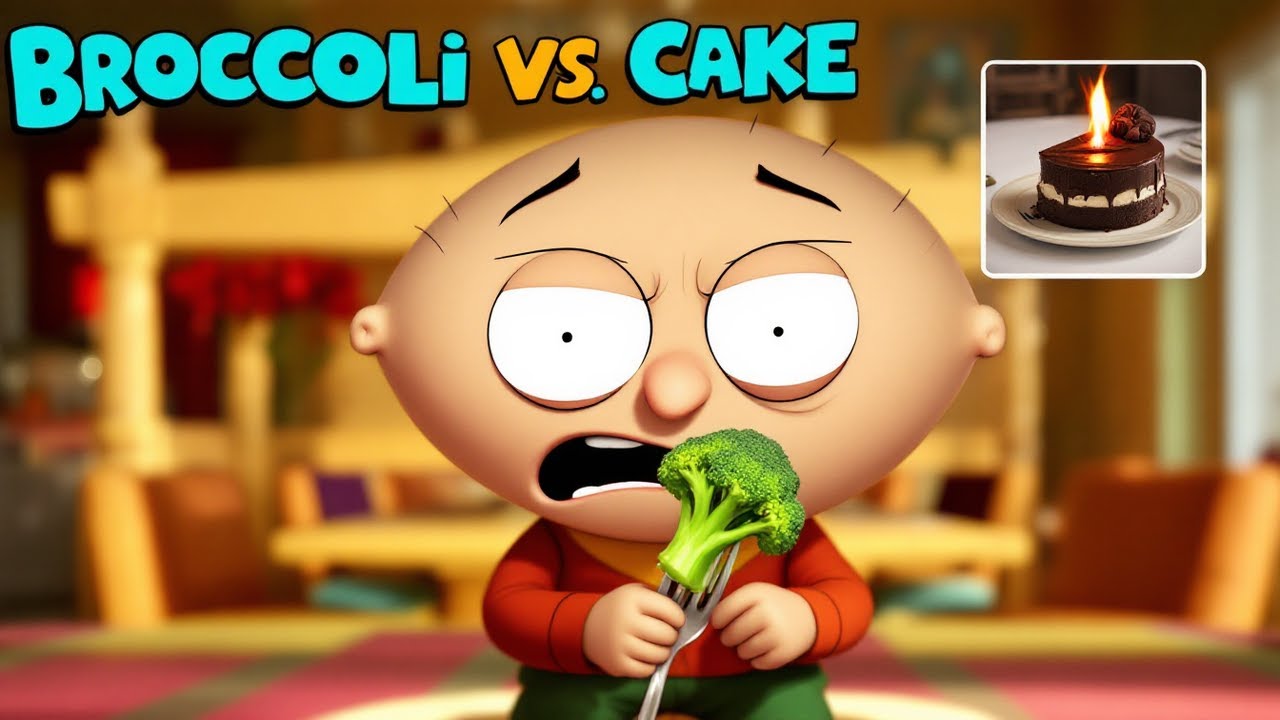 Stewie's Broccoli Battle: A Hilarious Dinner Showdown with the Griffin ...