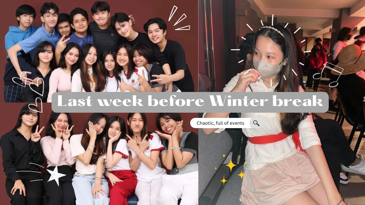 [School Vlogs] Last week of School before winter break ️☃️(Party with ...