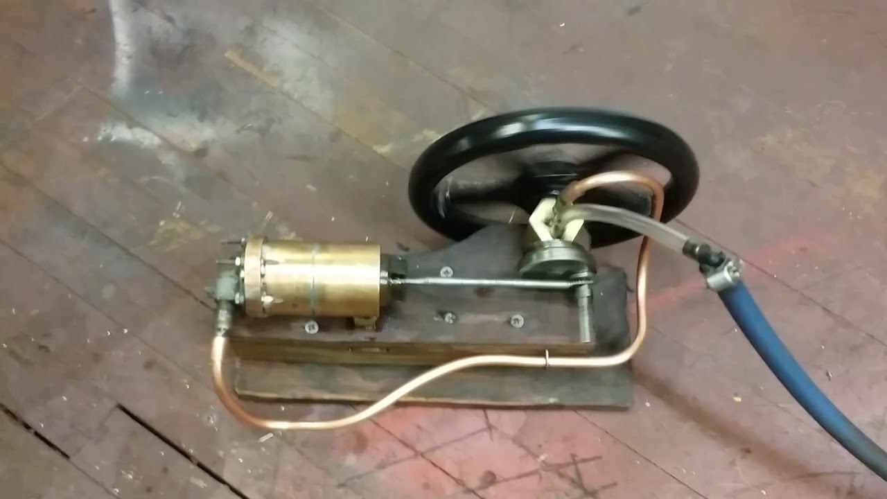Homemade steam engine - YouTube
